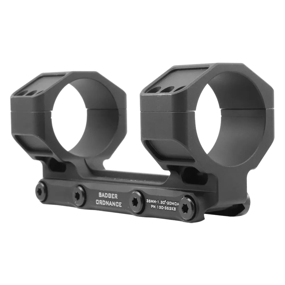 Badger Ordnance C.O.M.M. MAX 36mm 1.30" 6MIL/20MOA Black Scope Mount ...