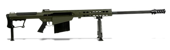 Barrett M107A1 Rifle System OD Green Cerakote Receiver Black 29' Fluted Barrel 14555 14555 ...