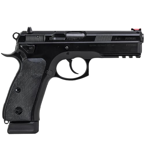 CZ-USA 75 SP-01 Tactical 9mm 19rd Blk Handgun w/Polycoat Steel FO Front ...