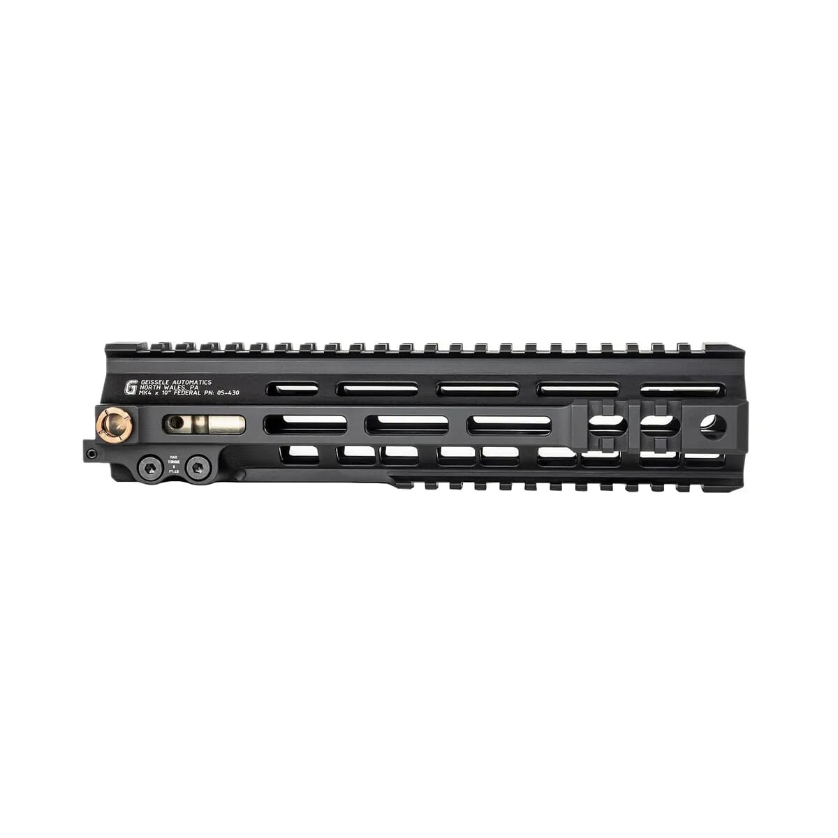 Geissele 10" M-LOK MK4 Federal Black Super Modular Rail 05-430B For ...