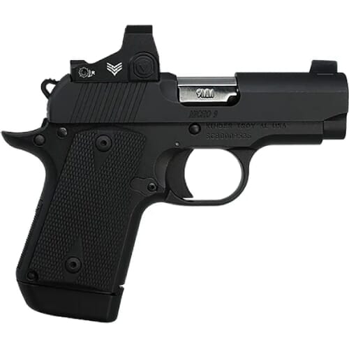 Kimber Micro 9 Black (OI) 9mm 8rd Pistol w/Rear Swampfox Sentinel 3 MOA Red Dot Sight 3300221 ...