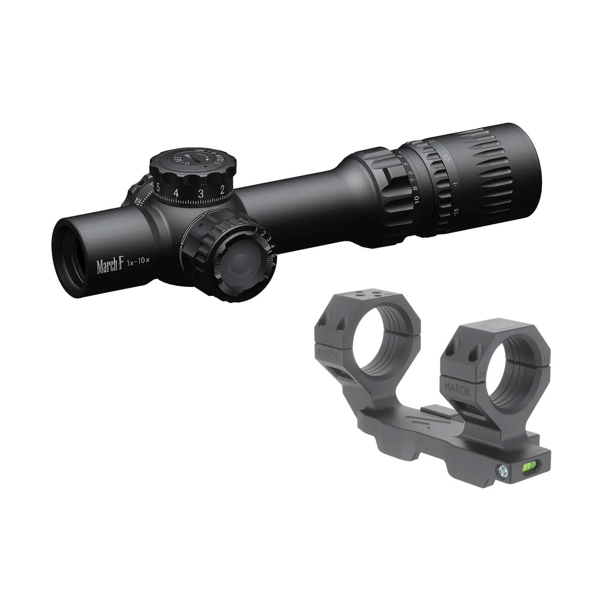 | March F Tactical Shorty 1-10x24mm DR-TR1 Reticle 0.1 MIL FFP ...