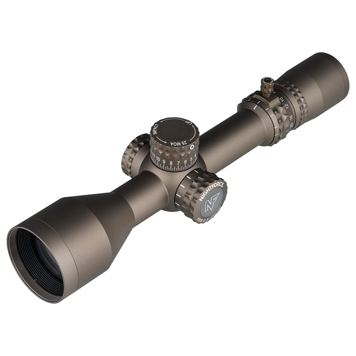 Nightforce NX8 2.5-20x50 F2 .250 MOA MOAR-CF2 Dark Earth Riflescope ...