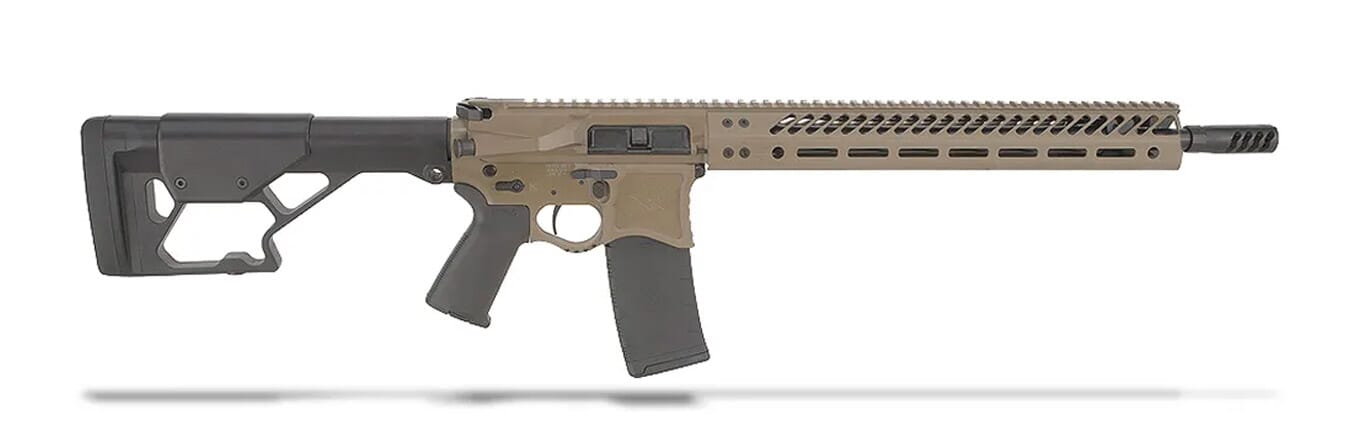 Seekins Precision DMR .223 Wylde 16" 1:8" 1/2"x28 TPI Bbl BW FDE Rifle ...