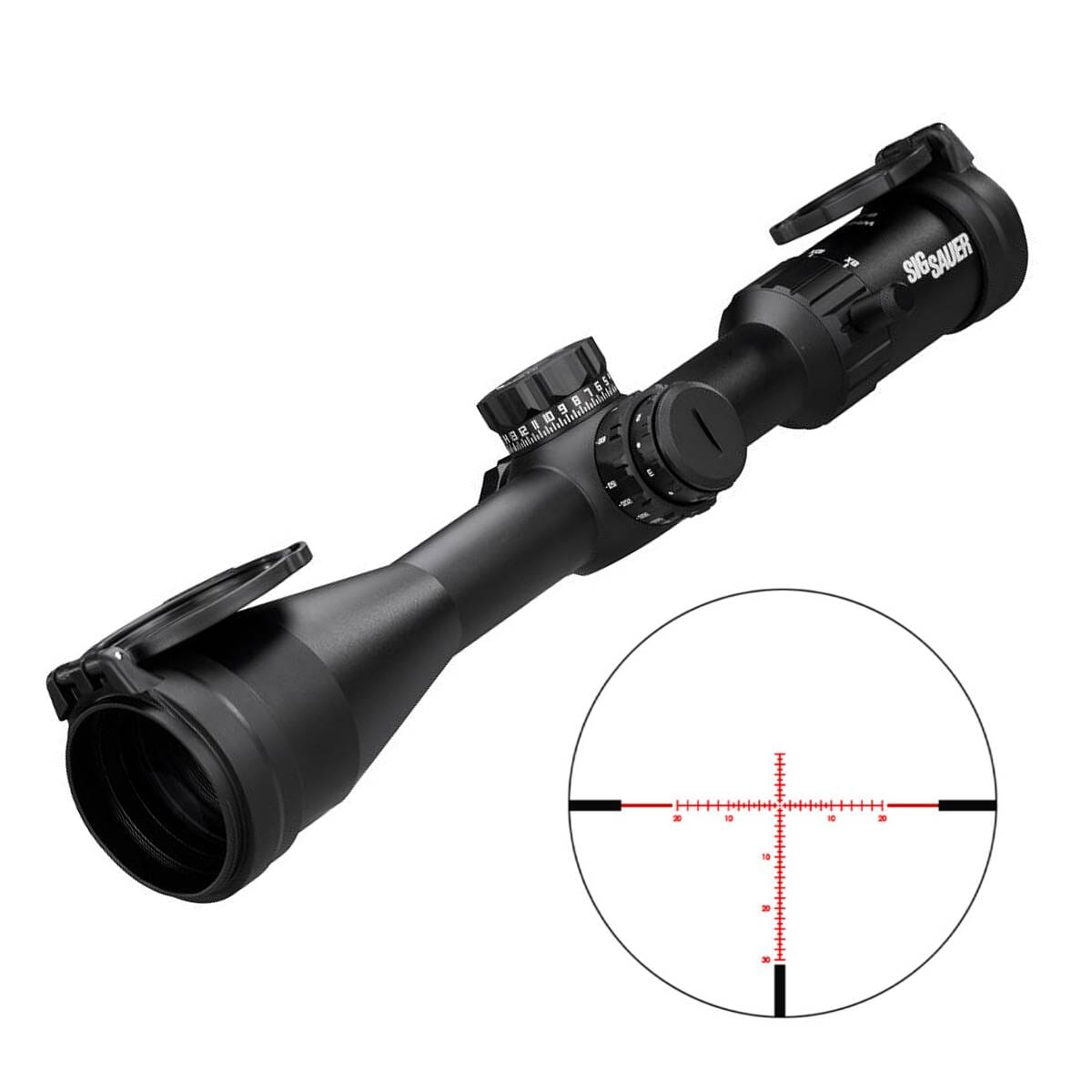 Sig Sauer WHISKEY4 6-24x50mm MOA Milling 2.0 Illum Locking 1/4MOA FFP ...