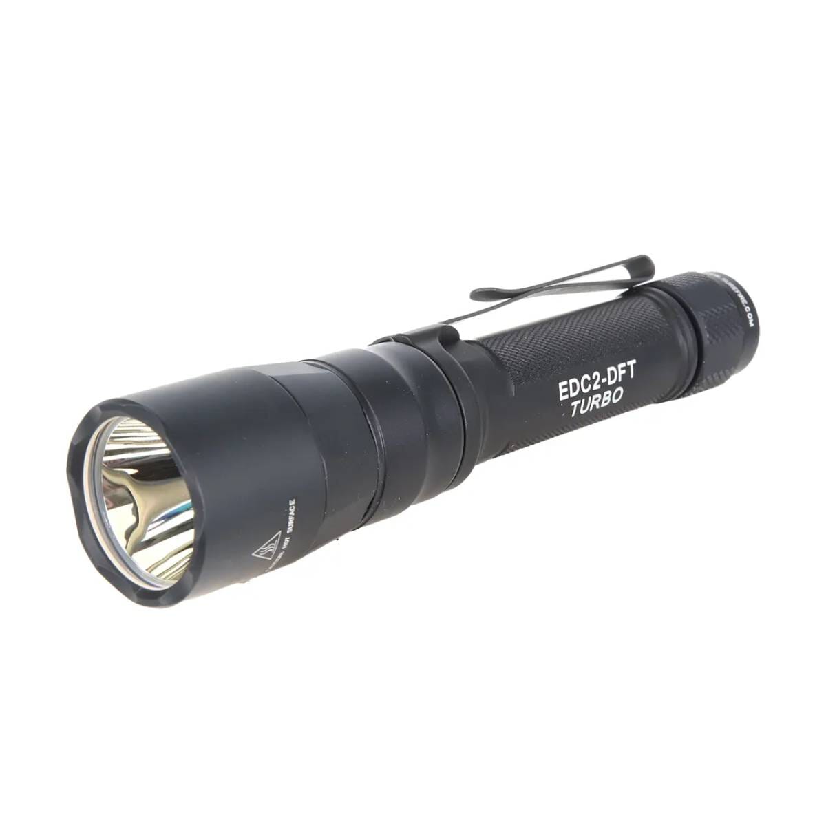 SureFire Everyday Carry 2 Dual-Fuel Turbo 500 LU Black LED Flashlight ...