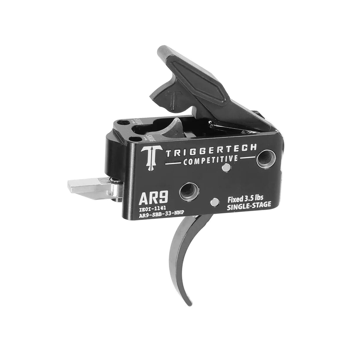 TriggerTech AR9/MPX/FX9 Single Stage Black/Black Adaptable Pro Curved 2 ...