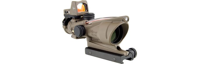 Trijicon 4x32 ACOG Dual Illum Red Chevron .223 Reticle w/Colt Knob ...