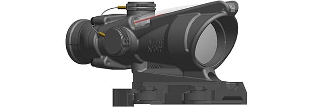 Trijicon ACOG 4x32 BAC RCO Scope with Horseshoe Dot Reticle TA31-D ...