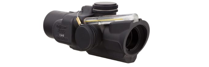 Trijicon 1.5x16S Compact ACOG® Scope Low Height, Dual Illuminated Amber ...