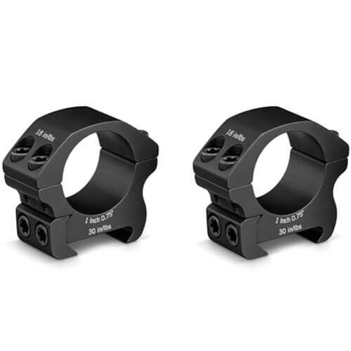 Vortex Pro 1" Low (0.75") Scope Rings PR1-L For Sale - Scopelist.com