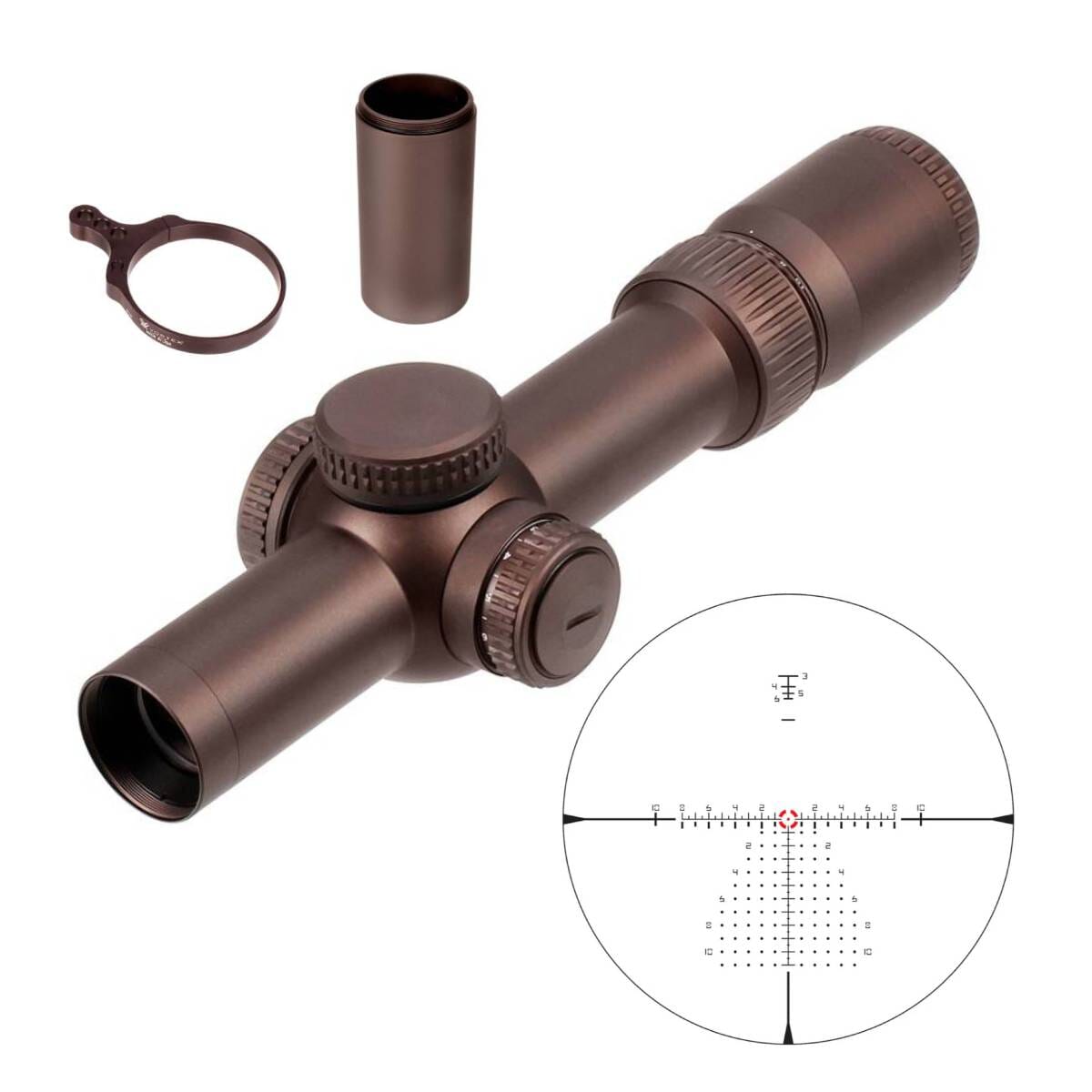 Shop Vortex Razor HD Gen III 1-10x24 EBR-9 MRAD Stealth Shadow ...