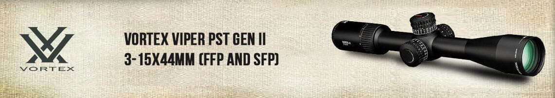 Shop Vortex Viper PST Gen II 3-15x44mm Rifle Scopes! - Scopelist.com